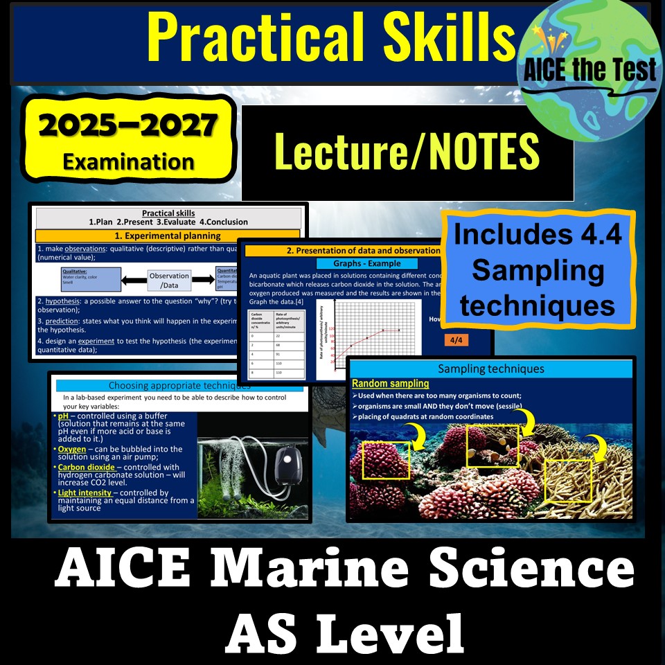 AICE Marine Practical Skills Notes - AICE The Test