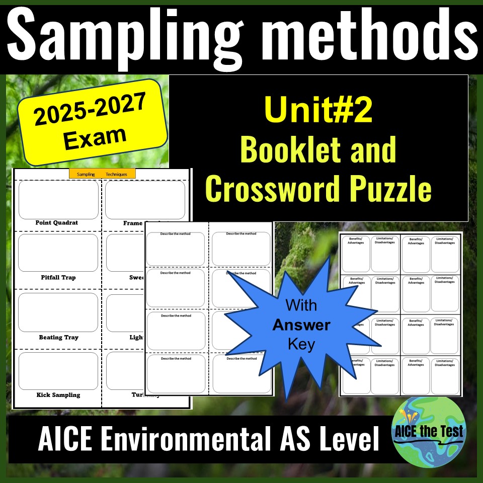 AICE Environmental Management Unit 2 Sampling Methods Booklet and ...