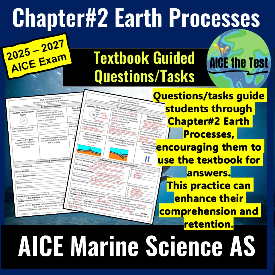 AICE Marine Science Introduction to Chapter#2 Earth Processes - AICE ...