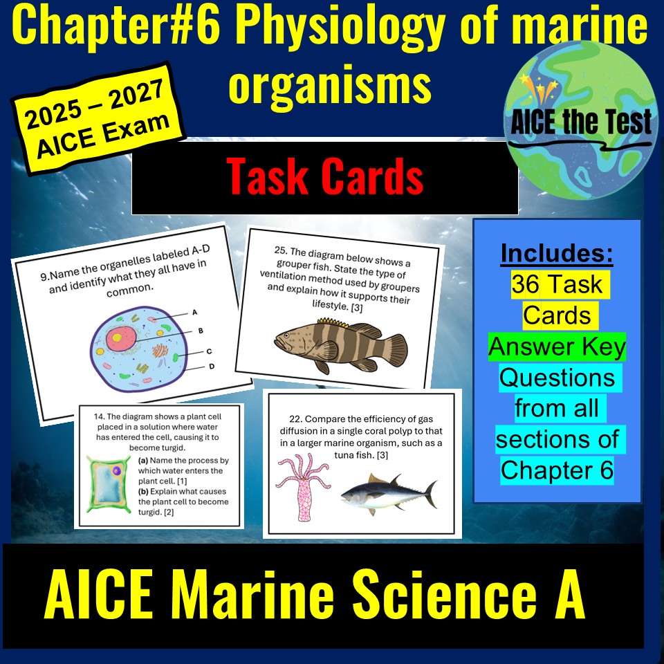 AICE Marine Science A – Chapter 6: Physiology of Marine Organisms ...