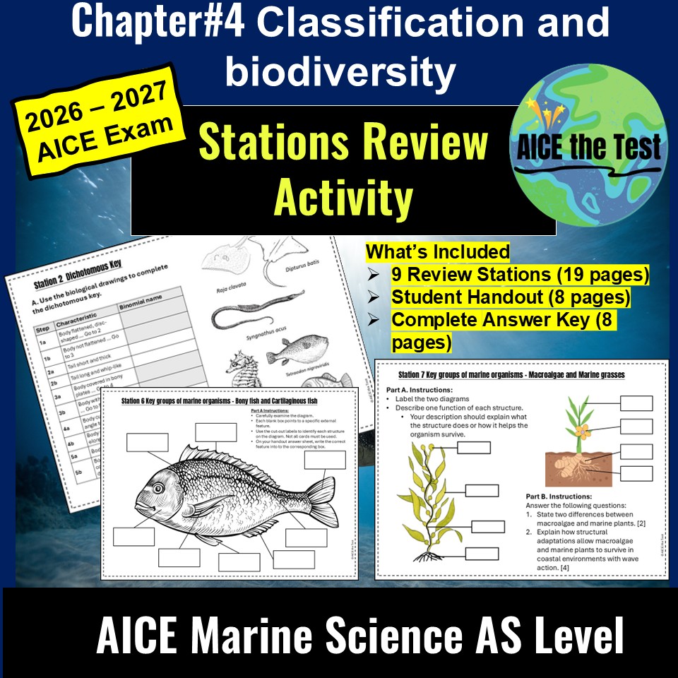 Cambridge/AICE Marine Science Chapter 4 – Stations Review Activity ...