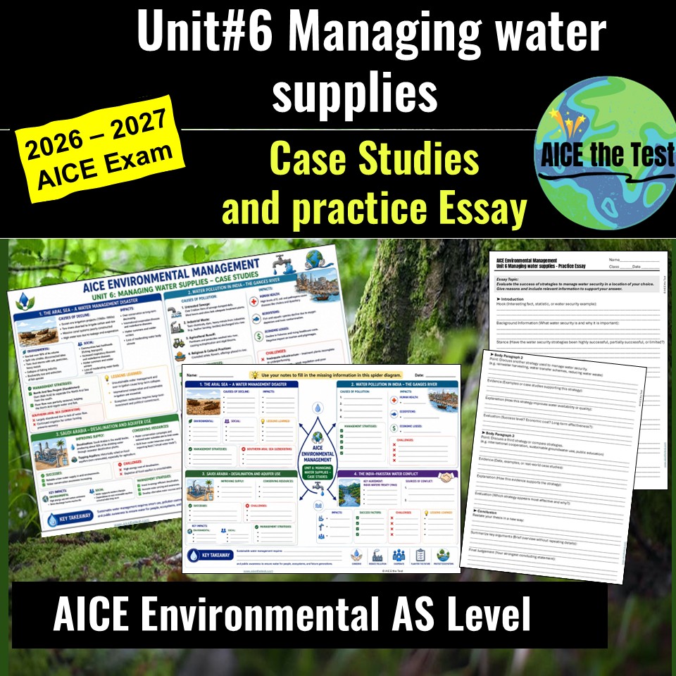 AICE Environmental Management Unit 6: Managing Water Case Studies ...